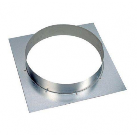 Virole de sortie avec cadre pour entrée/sortie caisson ou hotte ...